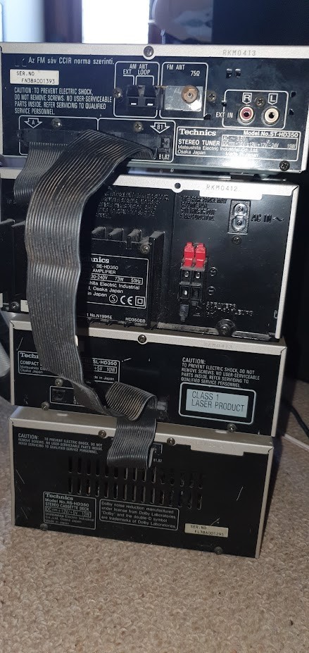 TECHNICS SE-HD350 Amp RS-HD350 Tape ST-HD350 Tuner SL-HD350 CD GWO ...
