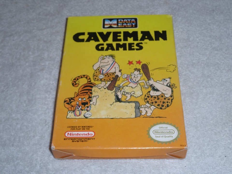 Caveman Games nes Nintendo Entertainment System 1990 VIDEO GAME+ BOX ...
