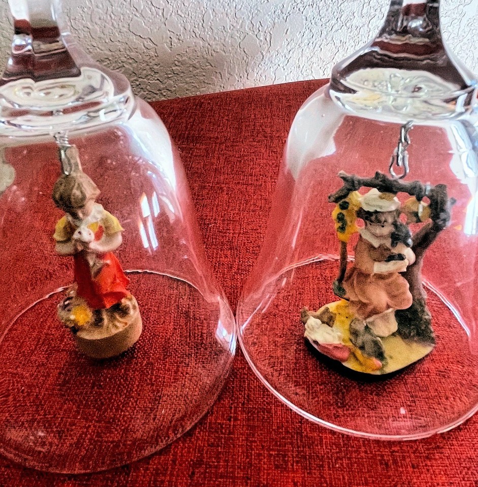 Pair of Vintage DOLFI Lead Crystal Bells - Made in West Germany | eBay UK