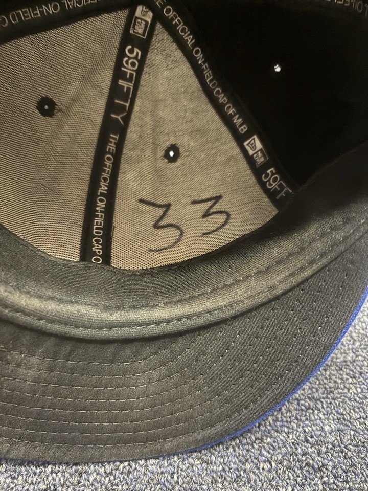 Game Team Issued Worn New Era New York Mets John Maine Hat MLB 7 3/8 | eBay