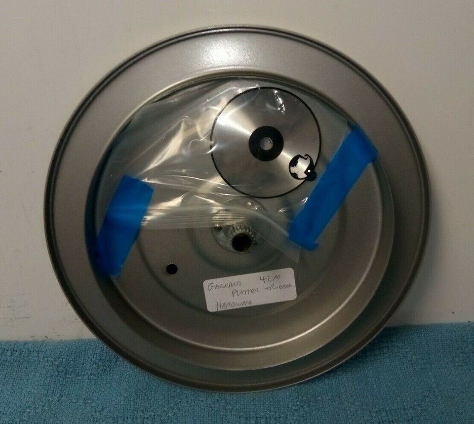 Garrard 42M Turntable Platter With Rubber Mat and Hardware | eBay