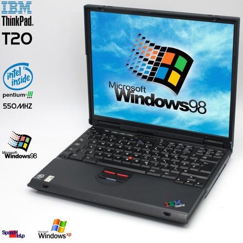 Notebook IBM THINKPAD T20 Intel Pentium 3 40GB 256MB USB Laptop Windows ...