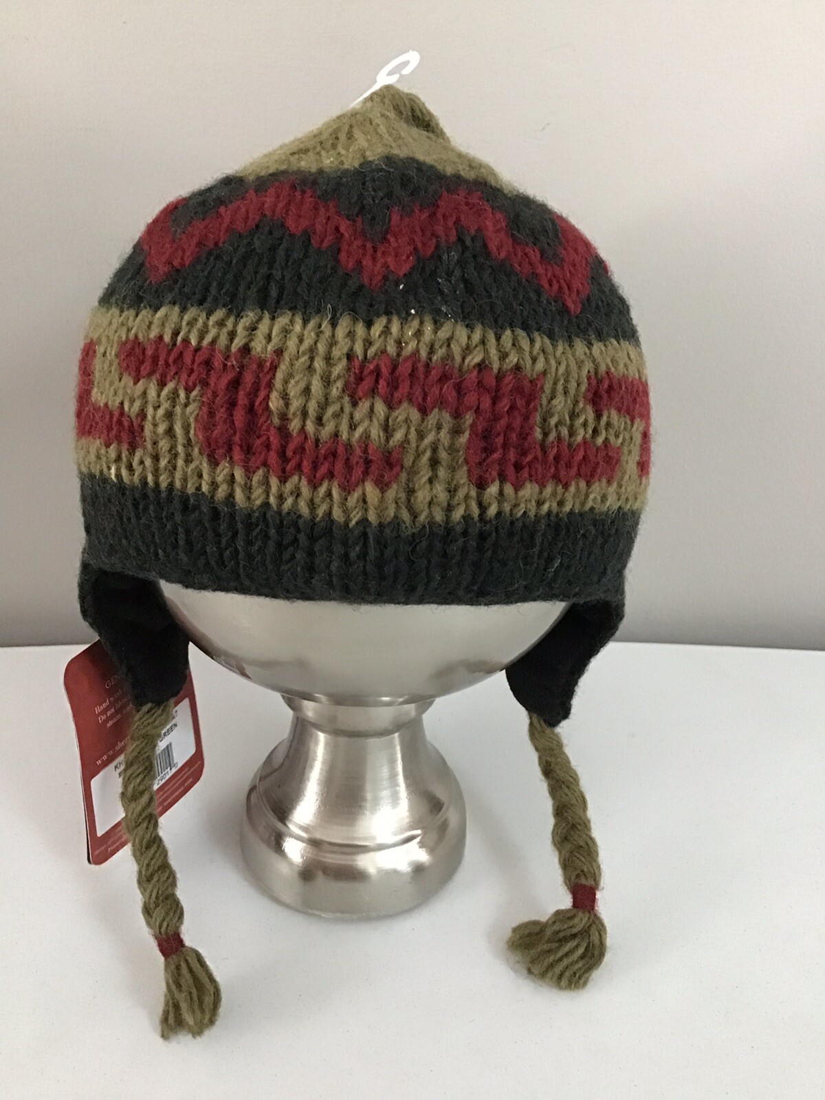 Sherpa Tashi Kids Hat Gurkha Green Lambs Wool Size S/M RN#139703 NWT D6 ...