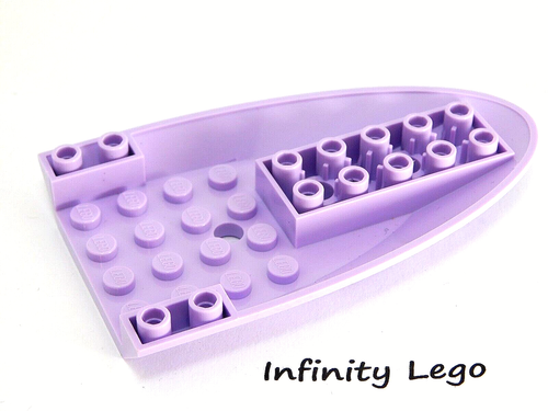 2 LEGO Lavender Purple Aircraft Plane Bottom Curved Panel 6x10 Fuselage ...