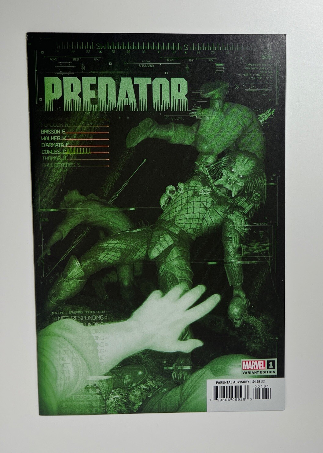 Marvel Predator #1 var cvr by (W) Ed Brisson (A) Kev Walker (CA ...