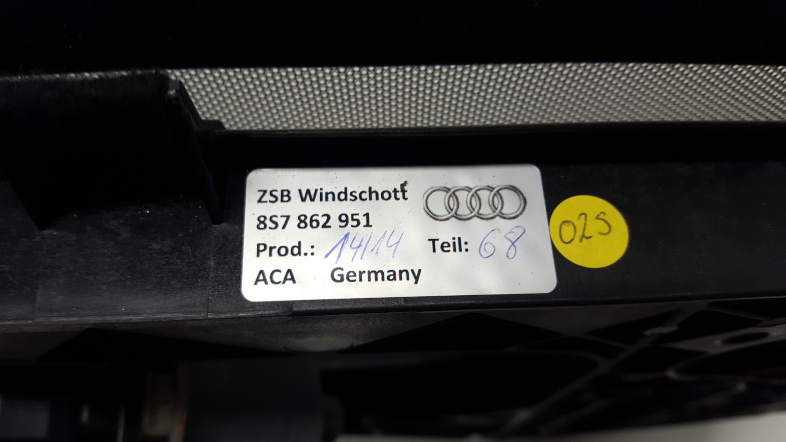 Original Audi TTS TT Cabrio Windschott Windbreak Wind Windschutz ...