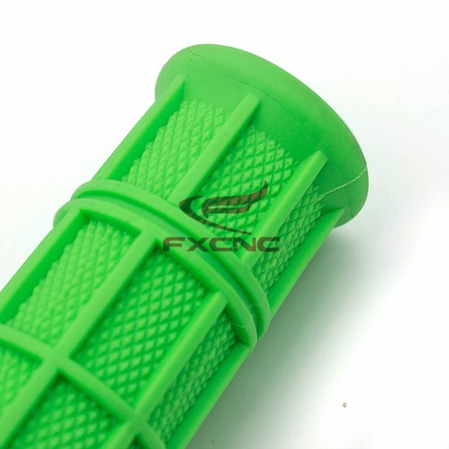 Green 7/8" Rubber Hand Grip HandleBar Throttle Grips ATV Dirt Bike ...