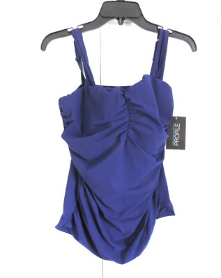 Profile Gottex Navy Bathing Suit 16W NWT | eBay
