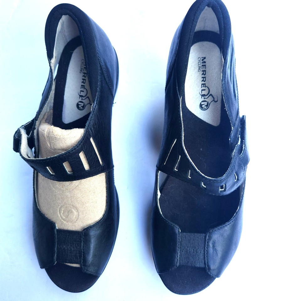 Merrill Womens Evera Mary Jane Black 8, 2-1/2 heel Comfort Professional ...