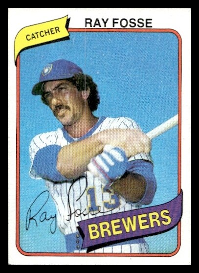 1980 Topps #327 Ray Fosse Milwaukee Brewers Baseball card | eBay
