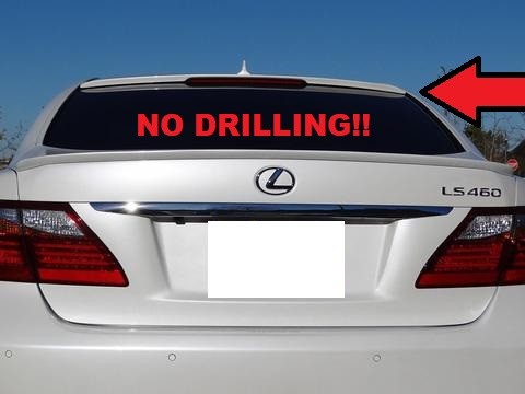 Spoiler for Lexus LS460 2013-2017 Custom Rear Window Unpainted Primer ...