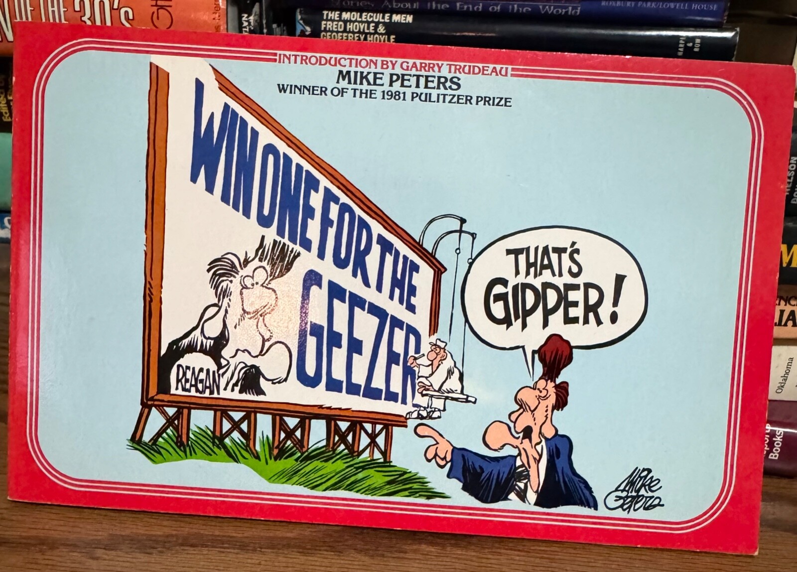 Win One for the Geezer Mike Peters 1982 PB Bantam 1st Printing Cartoons ...