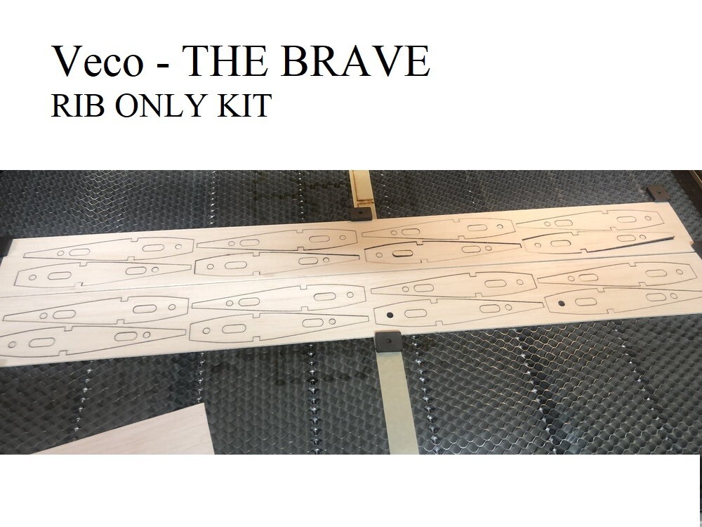 VECO BRAVE Control Line Stunt Model Rib Kit Only for 19-35 Engines - NO Plans | eBay