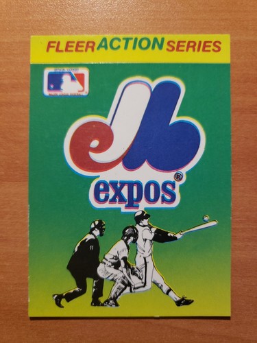 1990 Fleer Sticker - Montreal Expos Logo - MLB | eBay
