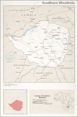 Poster, Many Sizes; Cia Map Of Southern Rhodesia 1976 | eBay