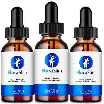 (3 Pack) Flora Slim Drops Weight Loss Metabolism Booster Appetite ...