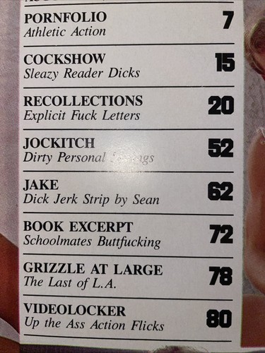 6 Vintage INCHES Mandate Jock magazines 80's -90's Gay Interest Rock ...