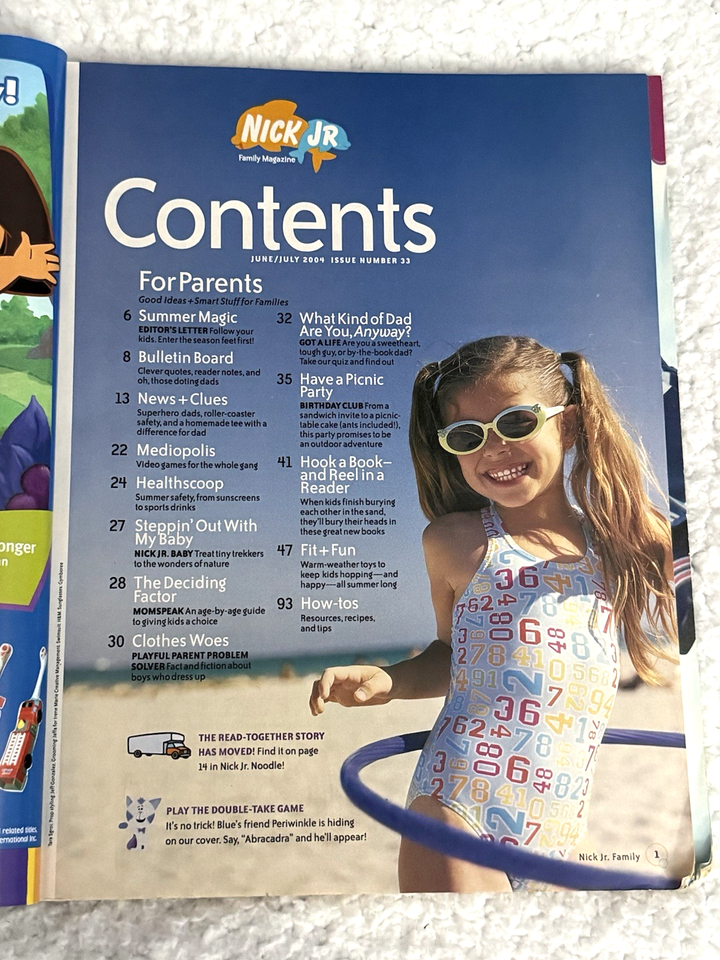 NICK JR FAMILY Magazine June July 2004 - Ready Set Summer 15 Lakeside ...