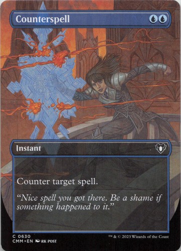 Counterspell (Borderless) C Commander Masters 630 LP-NM | eBay