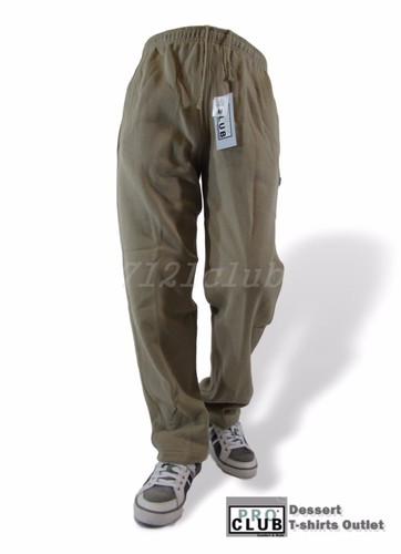 PRO CLUB Men's Sweatpants Fleece Jogger Pants Standard Fit Open Bottom ...