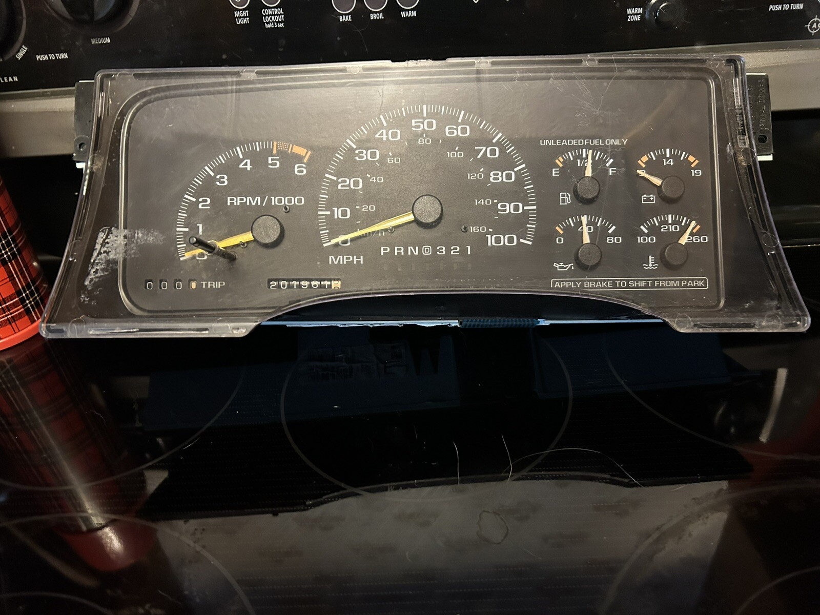 95-99 Chevy Truck / GMC OBS Gauge Cluster / Tach 1500 2500 3500 201k ...
