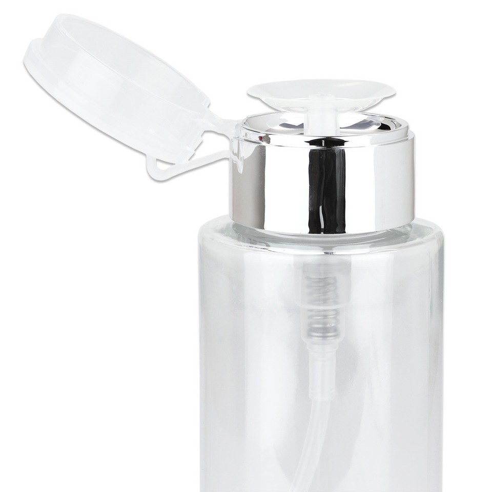 Pana 7 Oz Liquid Push Down Pump Dispenser Bottle with Flip Top Cap ...