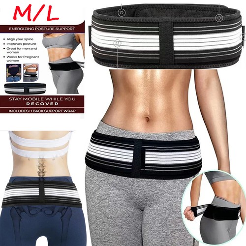 2x Sacroiliac SI Joint Hip Belt Lower Back Support-Hip Braces Belt ...
