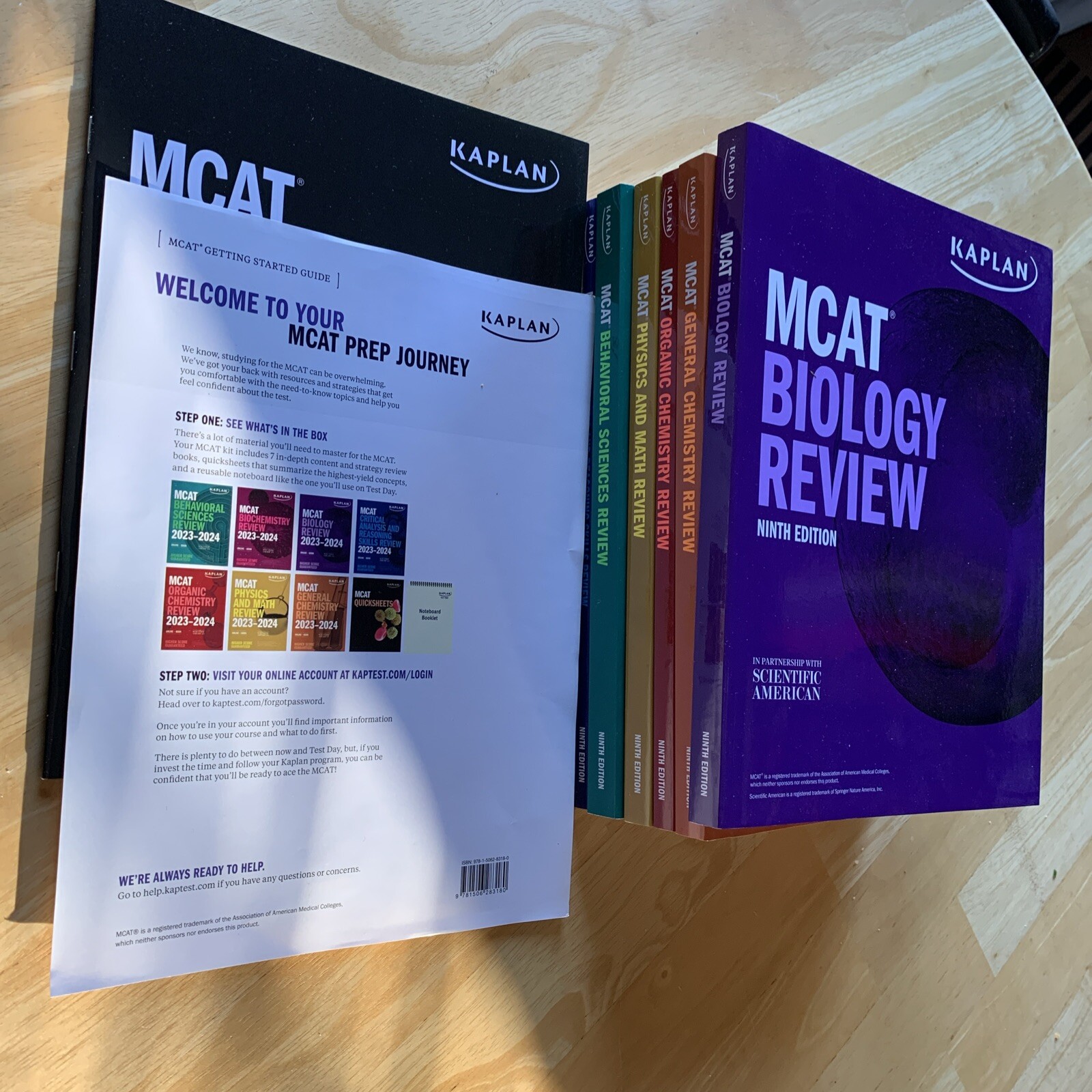 9th Edition (2023-2024) Kaplan MCAT Review Books SET missing ...