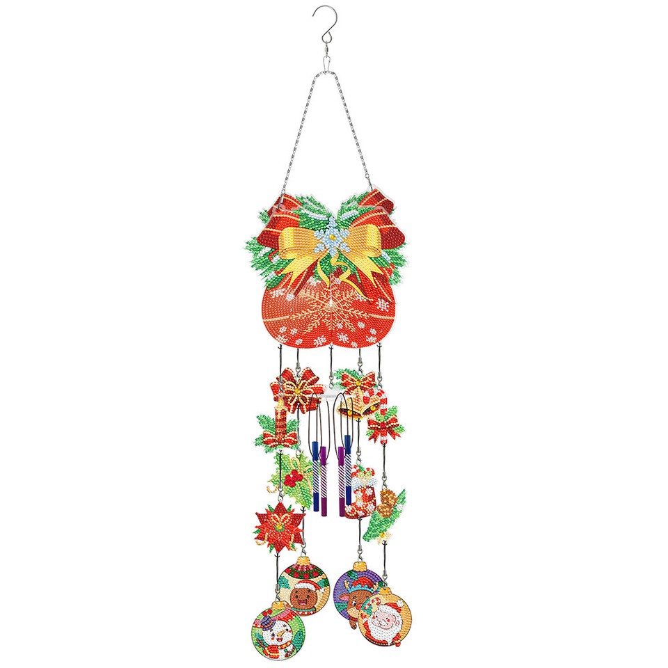 Double Sided Bells Diamond Painting Wind Chimes Crystal Wind Chimes ...