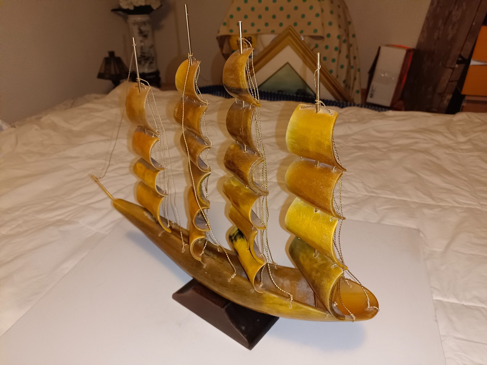 Cow Bull Horn Pirate Ship 4 Mask Sailing Boat Nautical Ocean Vintage ...