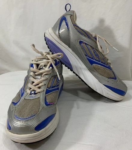 Fila Sport ~Rocker Shape Ups Silver and Blue Accents Women's (7.5)M | eBay