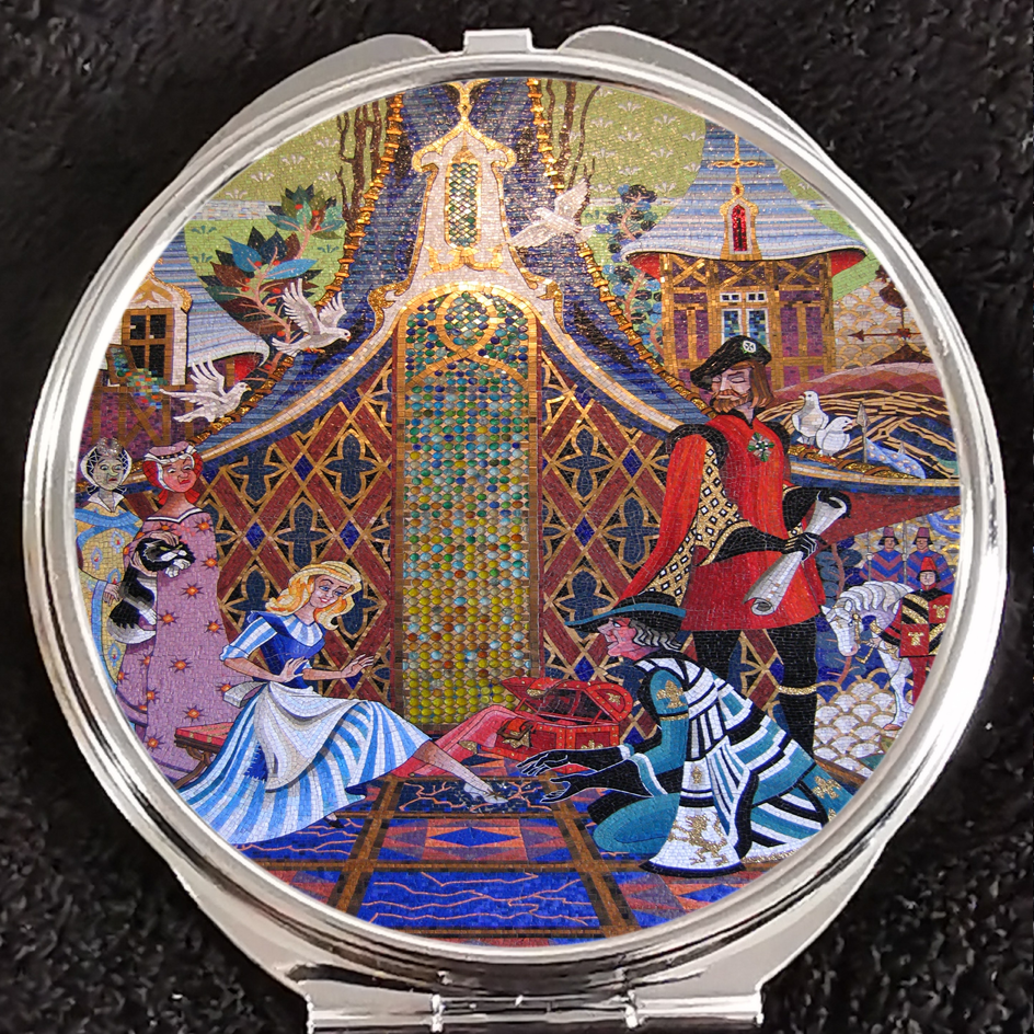 Cinderella Glass Slipper Princess Disney Beauty Gift Makeup Compact ...