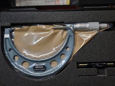 Mitutoyo Screw Thread Pitch Diameter Micrometer 75-100mm / 0.01mm 3.5 ...