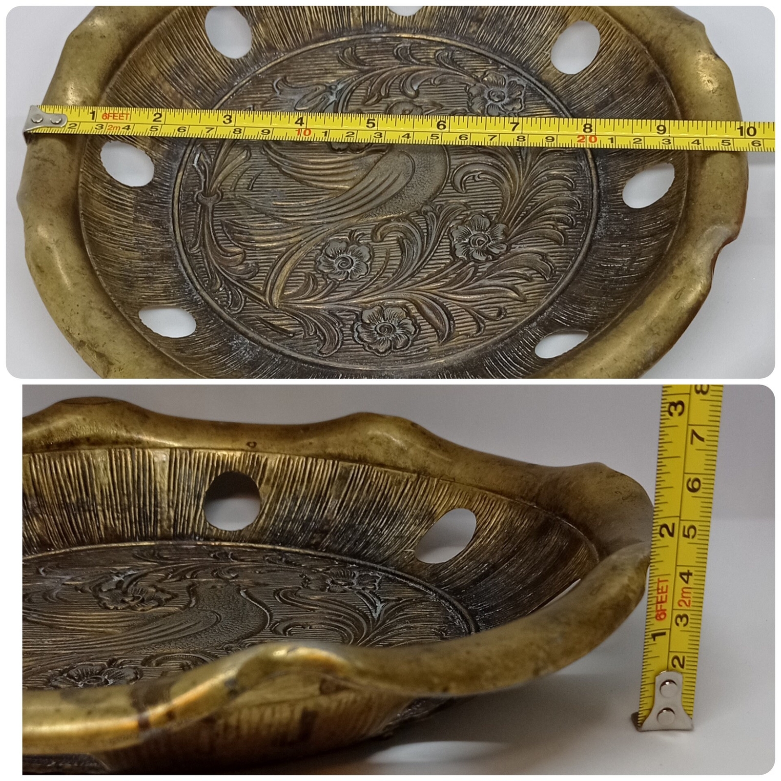 Vintage GADA Brass Wall Plate, MOD Dep 1981, Decorative Metal Wall ...