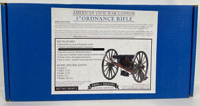Guns of History American Civil War Cannon 3" Ordnance Rifle Model Kit ...