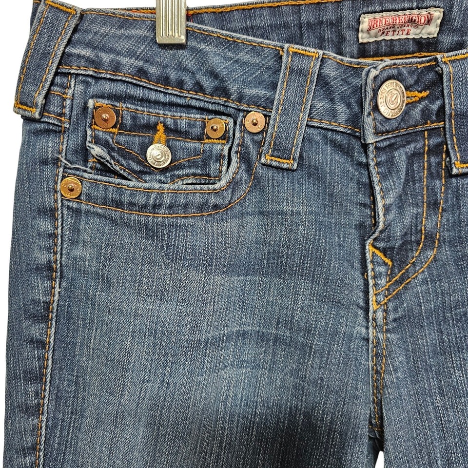 True Religion Becky Bootcut Jeans Women's Size 29 Y2K Low Rise Flap ...