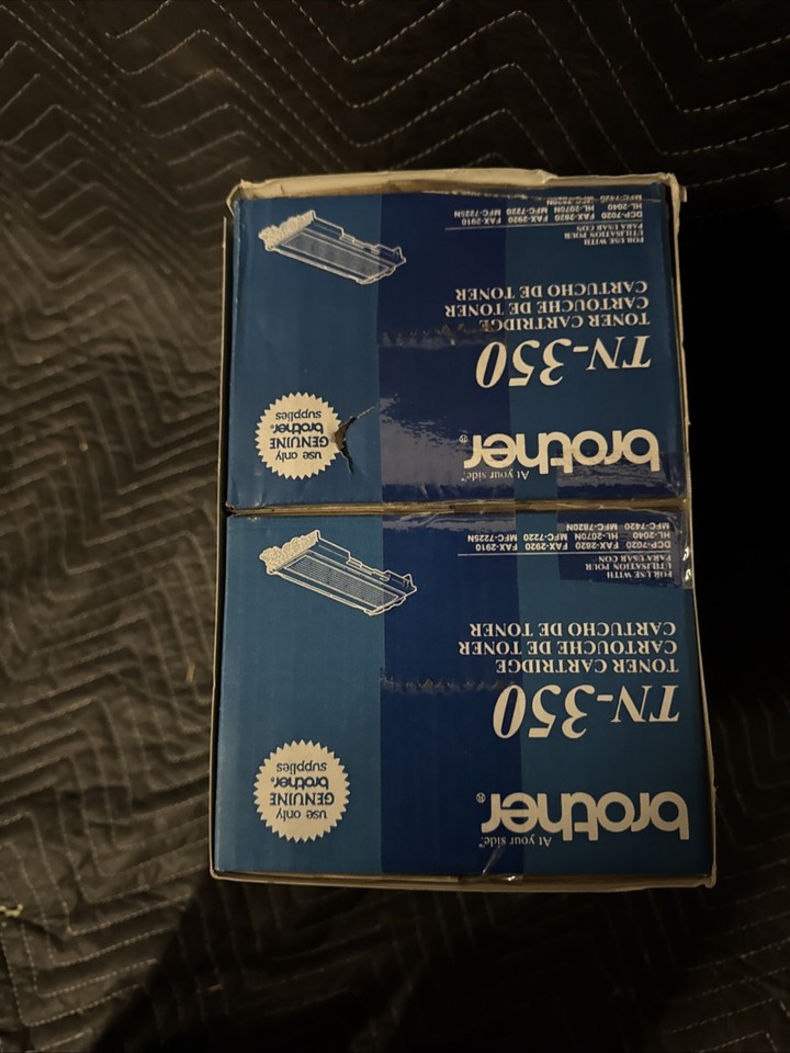 2 pk - Brother TN-350 2pk Toner Cartridge TN350 Dual Pack HL-2040 MFC ...