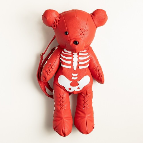 Black Friday Skeleton Teddy Backpack, Dangerfield Red Vegan Leather | eBay