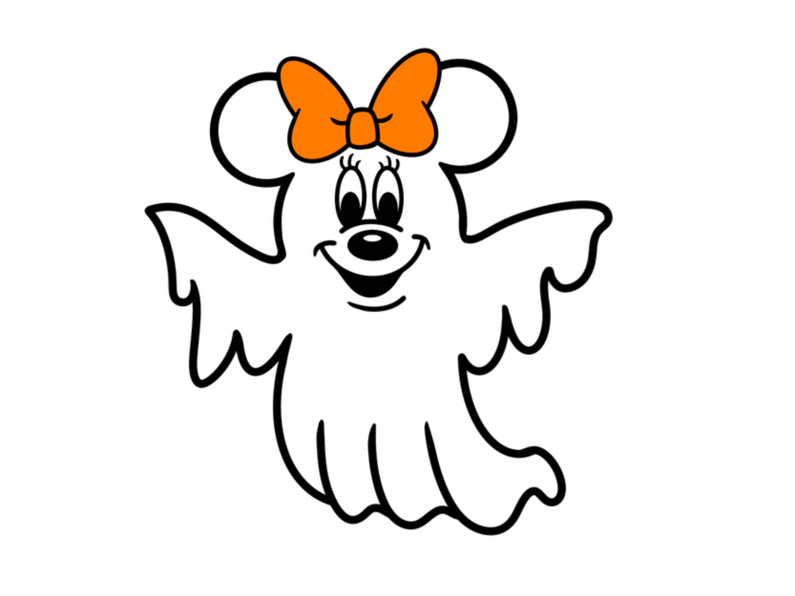 Disney Halloween Ghost Mickey or Minnie Mouse Iron on Transfer | eBay