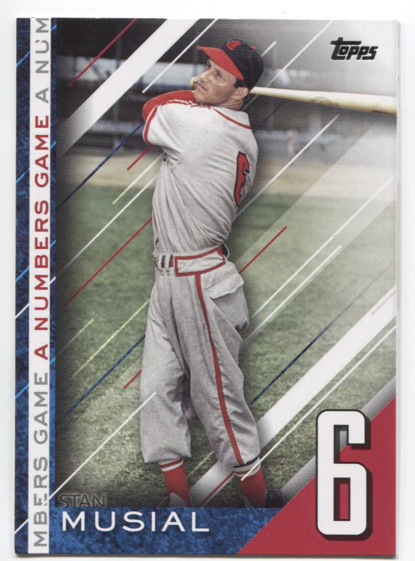 STAN MUSIAL 2020 Topps Update A NUMBERS GAME Insert - CARDINALS - #NG ...