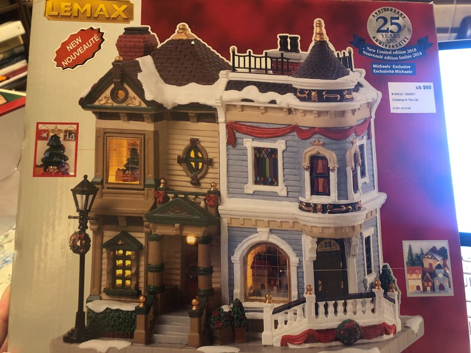LEMAX CHRISTMAS IN THE CITY PORCELAIN LIGHTED BUILDING 85432 | eBay
