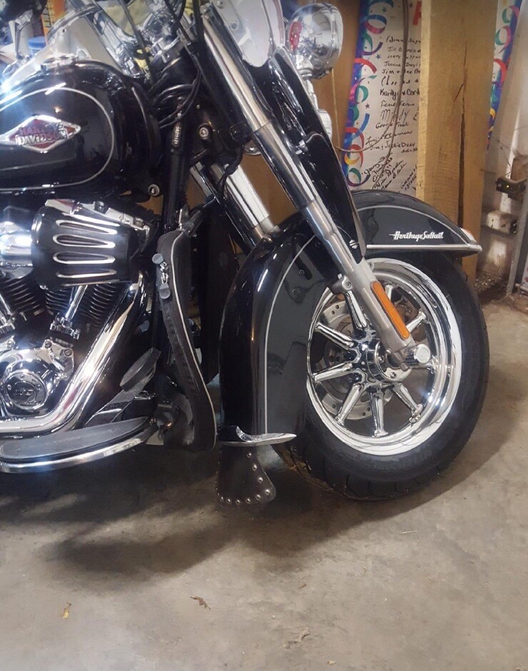 2000-2017 Harley-Davidson Heritage Chrome 9 Spoke Front Wheel Set ...