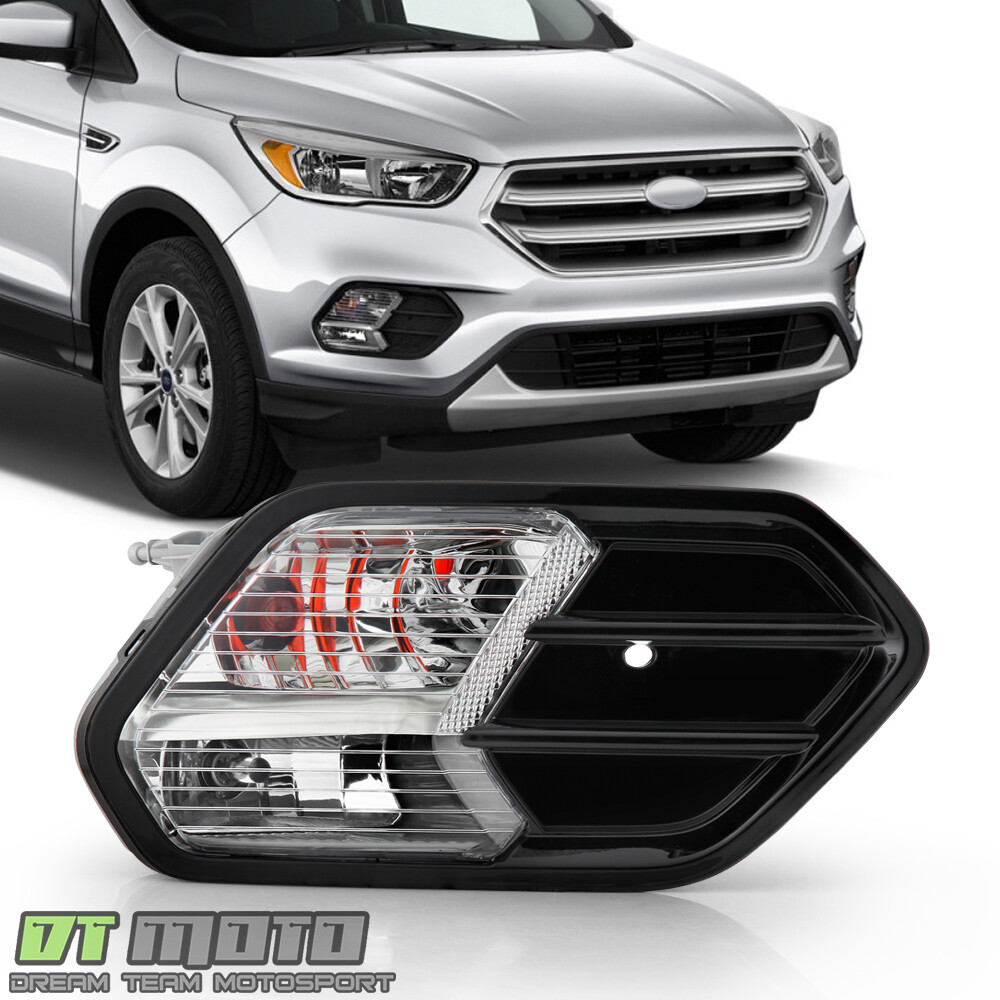 2017-2019 Ford Escape Fog Lights Signal Lamps w/Gloss Black Cover ...