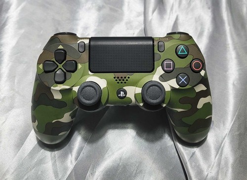 SONY PLAYSTATION PS4 / PS4 CUH-ZCT2U GREEN CAMOUFLAGE CONTROLLER - NICE ...