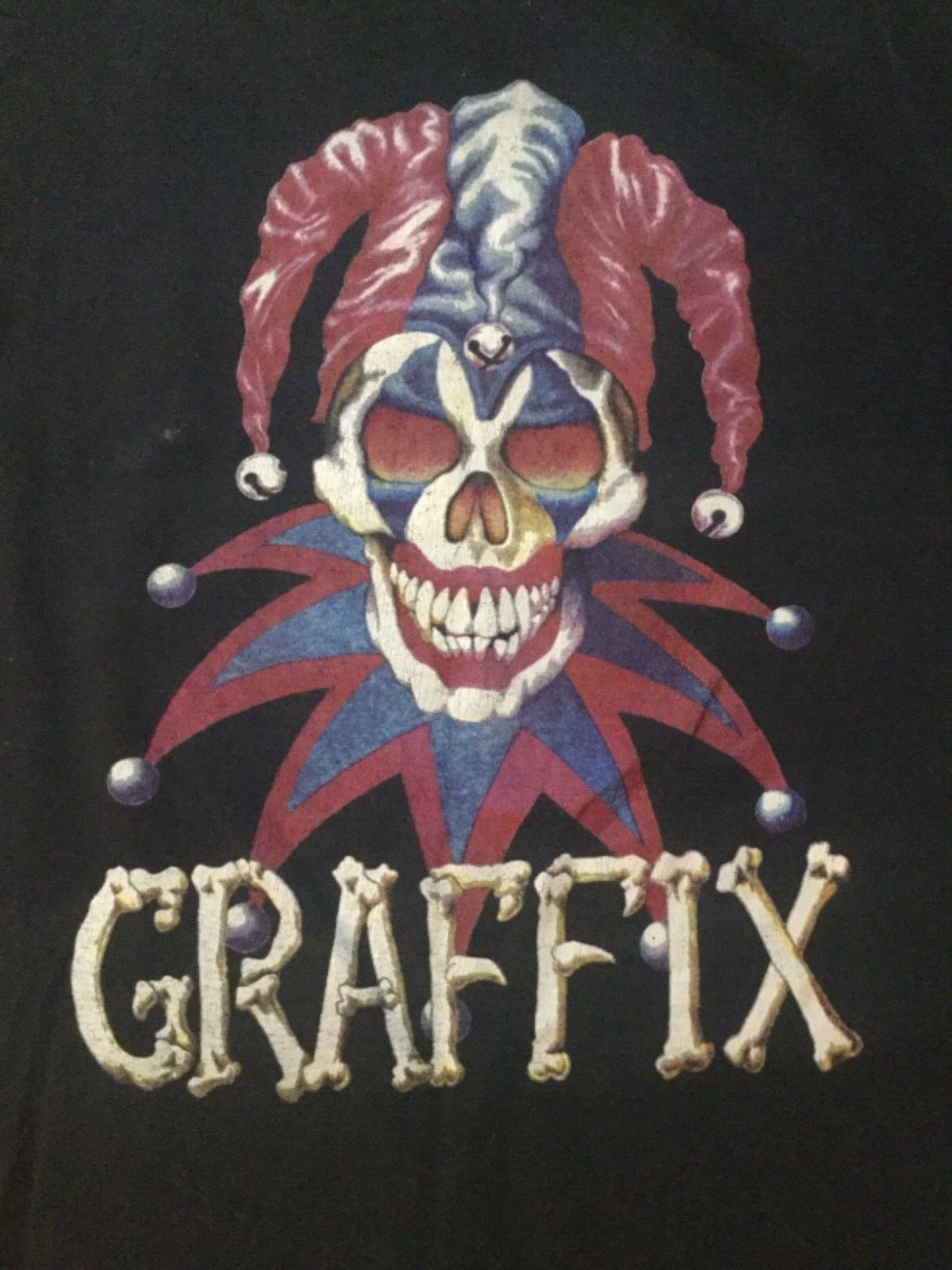 Vintage Graffix Sleeveless Jester Clown Shirt - Gem