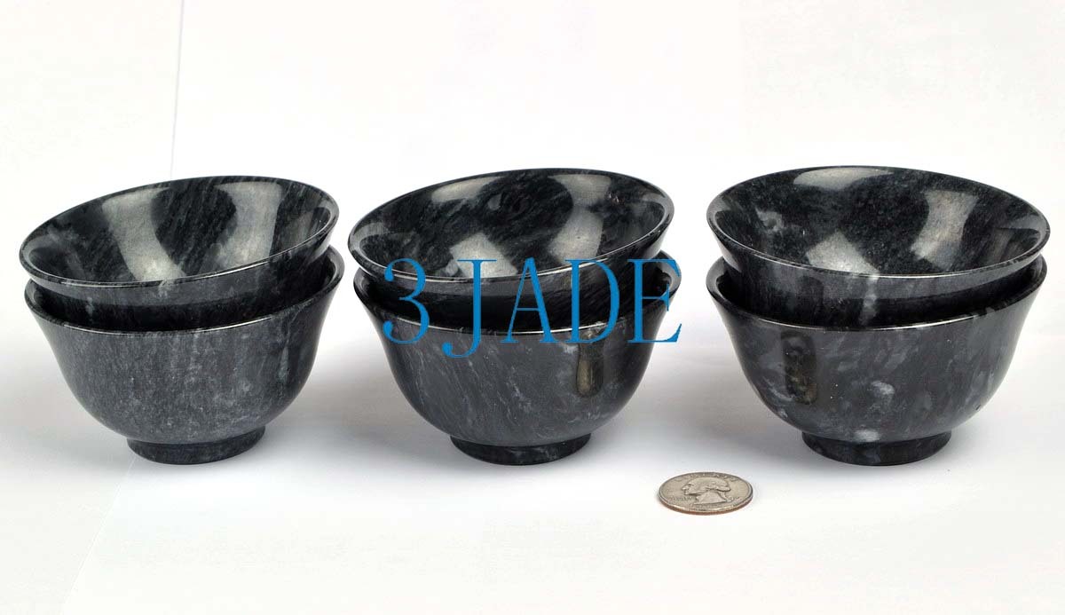 85mm Hand Carved Natural Stone Rock Bowl / Calcite Cup | eBay