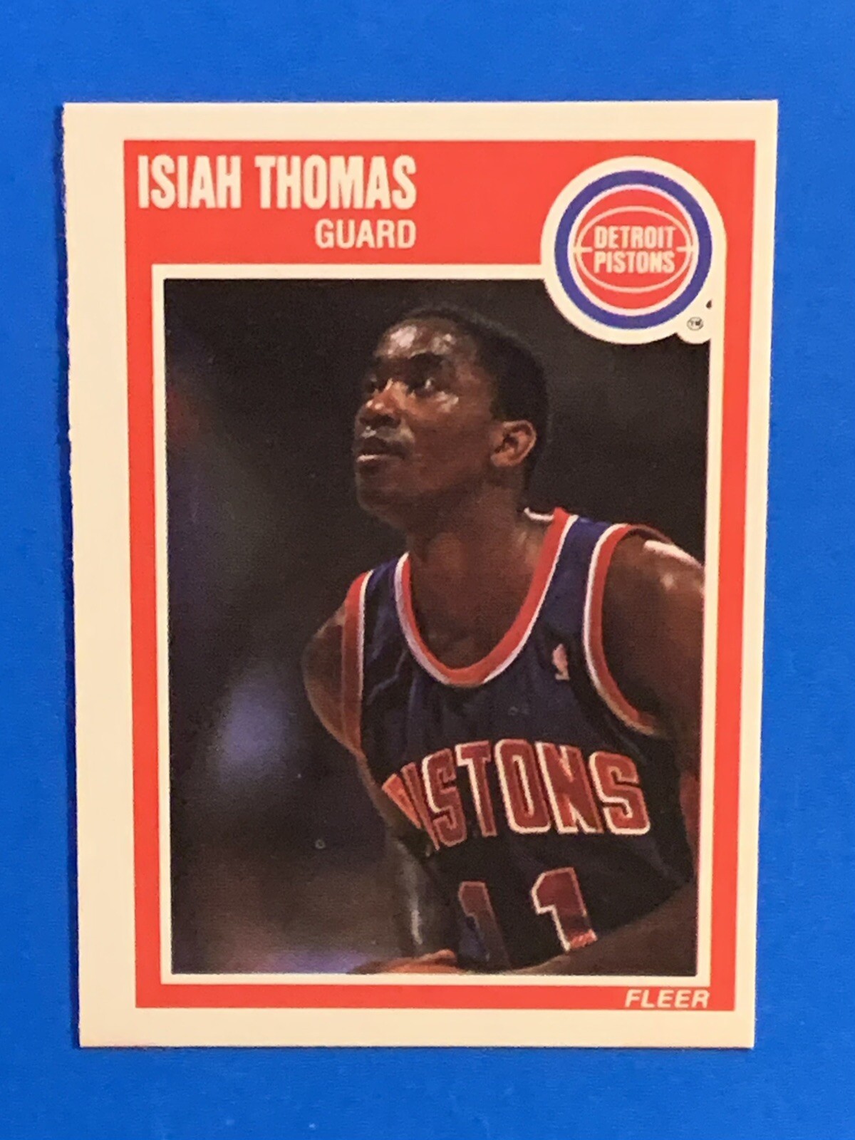 1989-90 Fleer Isiah Thomas Basketball Card #50 Detroit Pistons Set ...