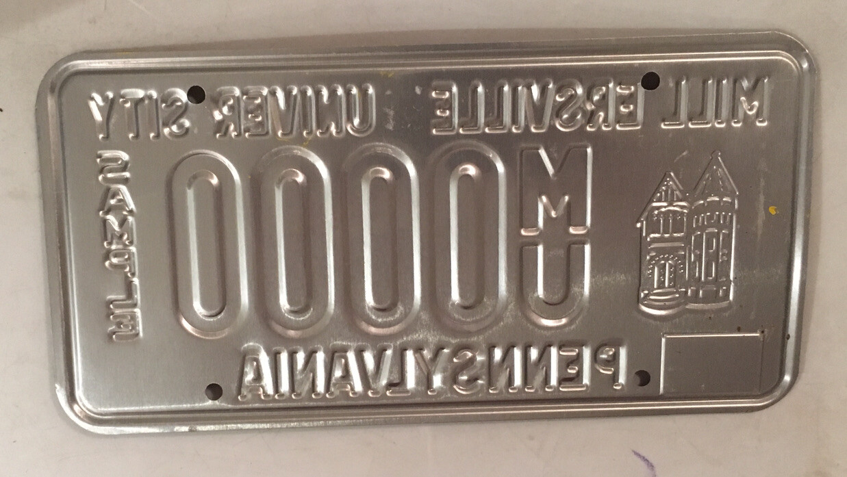 PA MILLERSVILLE UNIVERSITY ALUMNI license plate Marauders Skully The ...