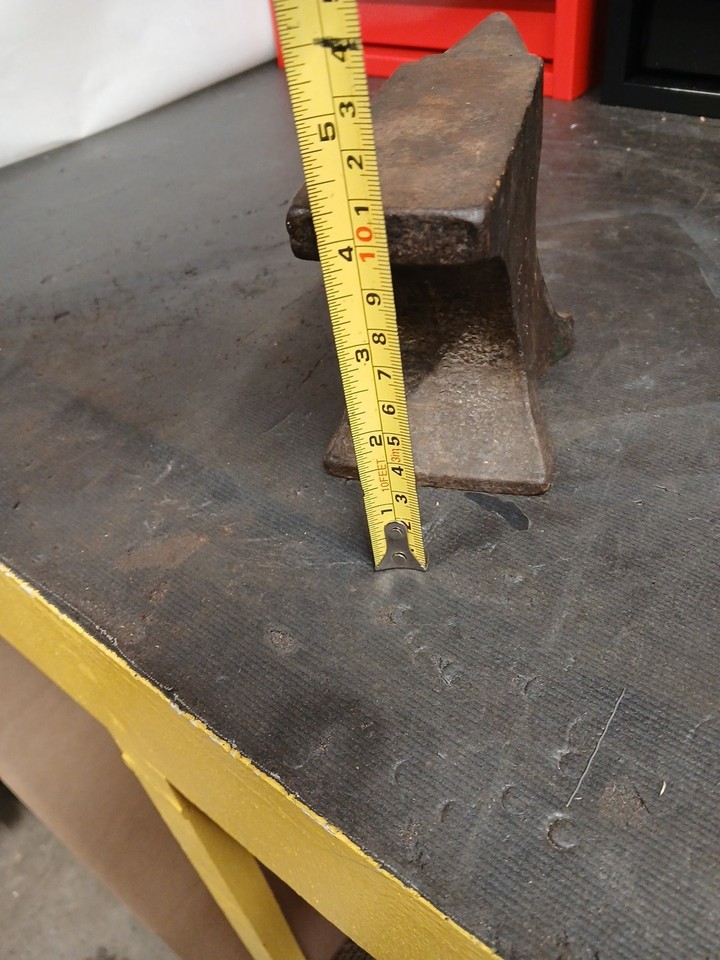 VINTAGE SMALL CAST IRON ANVIL 7 lb 6 oz GUNSMITH/JEWELER/BLACKSMITH 7.2 ...