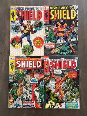 💥 SHIELD # 14 15 16 17 1969 1st Appearance Bullseye Full Run Glossy Lot ...